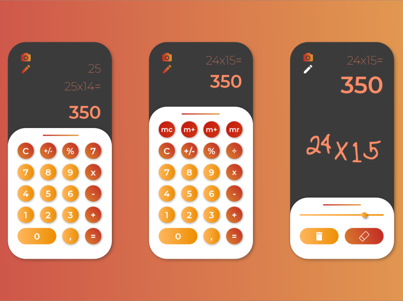 Calculator by Sergi Font on Dribbble