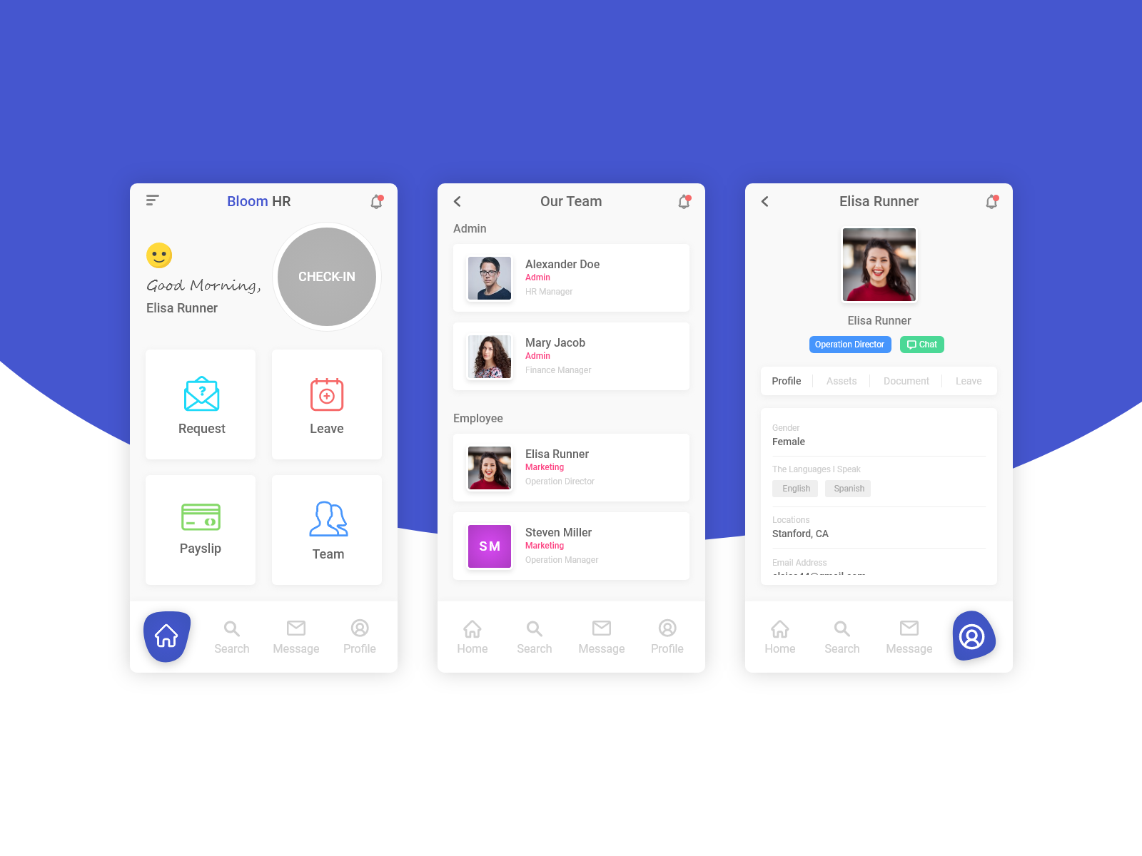 Bloom HR App UI by Sanjaya Yonjan on Dribbble