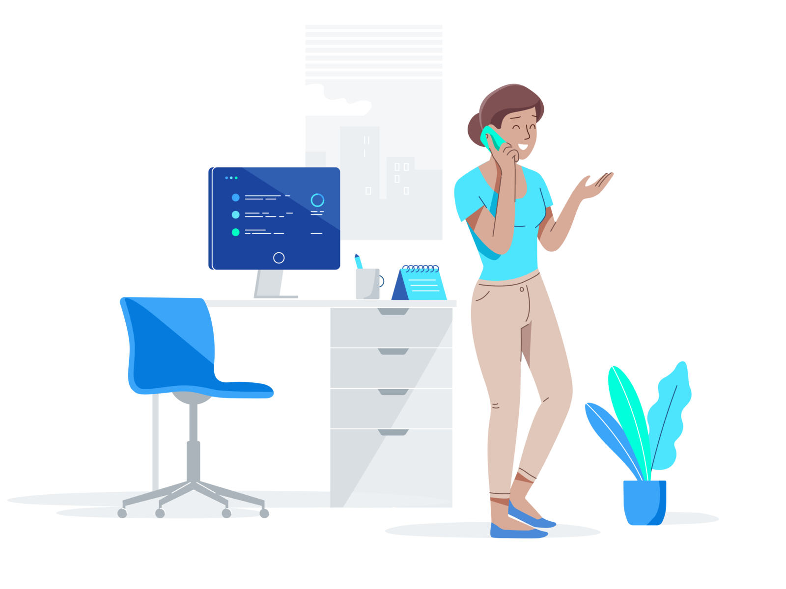 Events Manager Emily Illustration by Matus for Ents on Dribbble