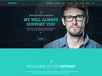Intensy – Multipurpose HTML5 Template by HasThemes on Dribbble