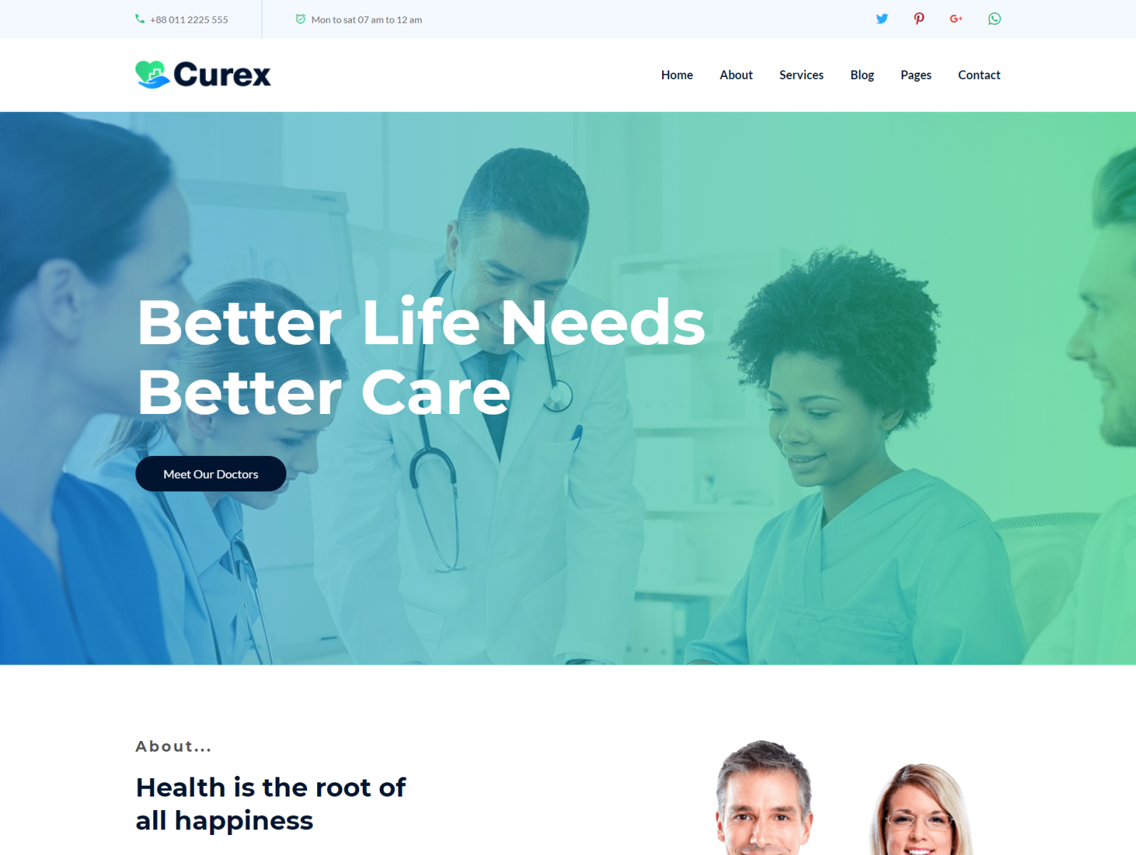 Curex - COVID 19 Medical HTML5 Template by HasTech on Dribbble