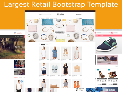 Largest Retail Bootstrap Template by HasTech on Dribbble