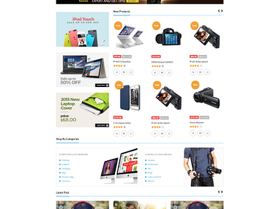 Hitstore Electronics Ecommerce Bootstrap Template by HasTech for ...