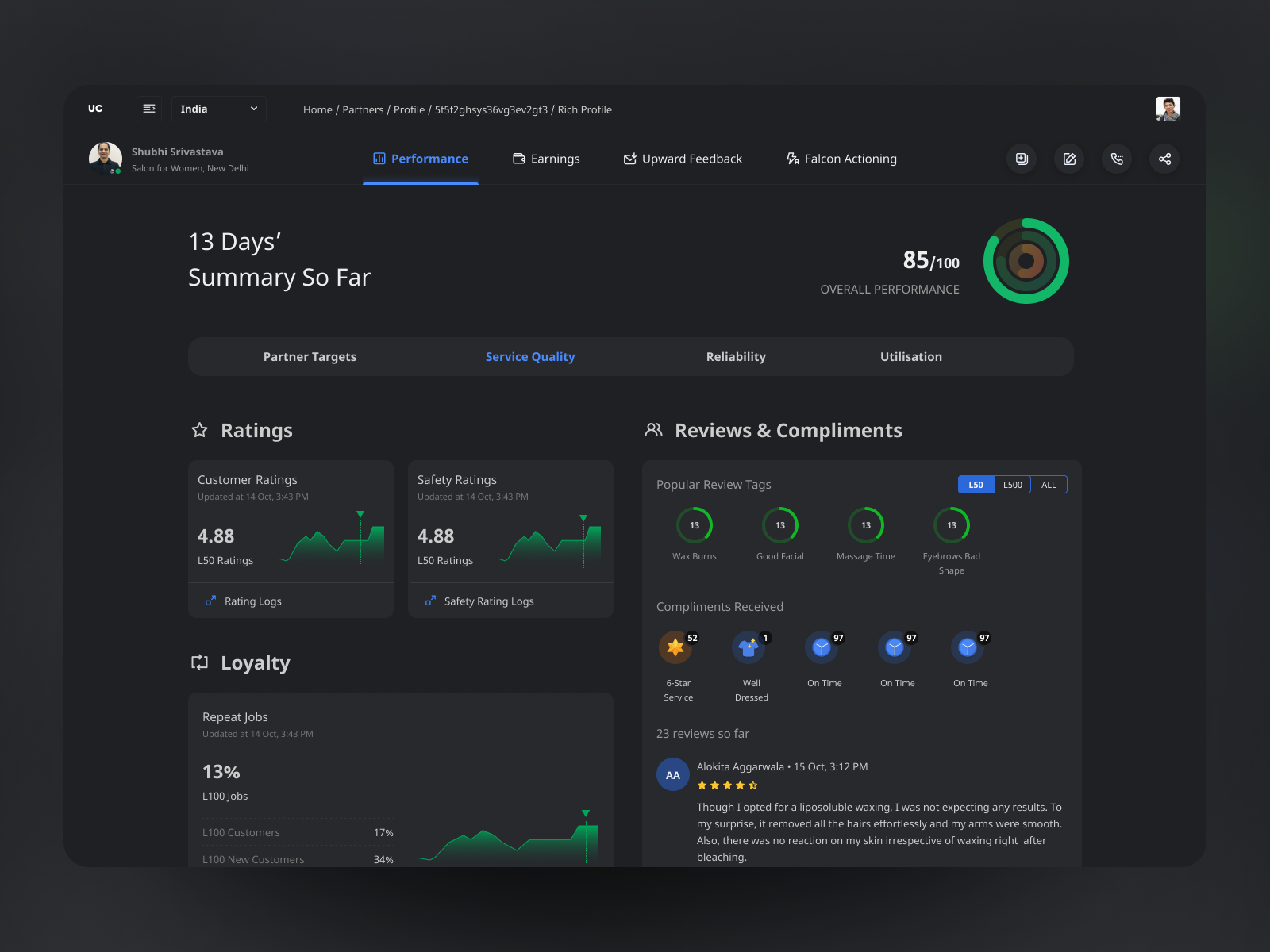Dark Theme for Internal Tools by Shreya Saxena on Dribbble