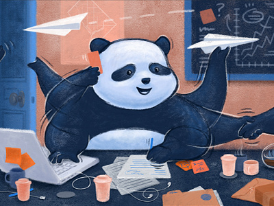 Busybusy Panda by Jessie Noble for NJI Media on Dribbble