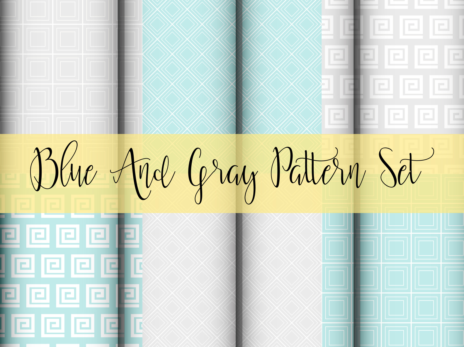 Blue And Gray Pattern Set by Ray Shishir92 on Dribbble