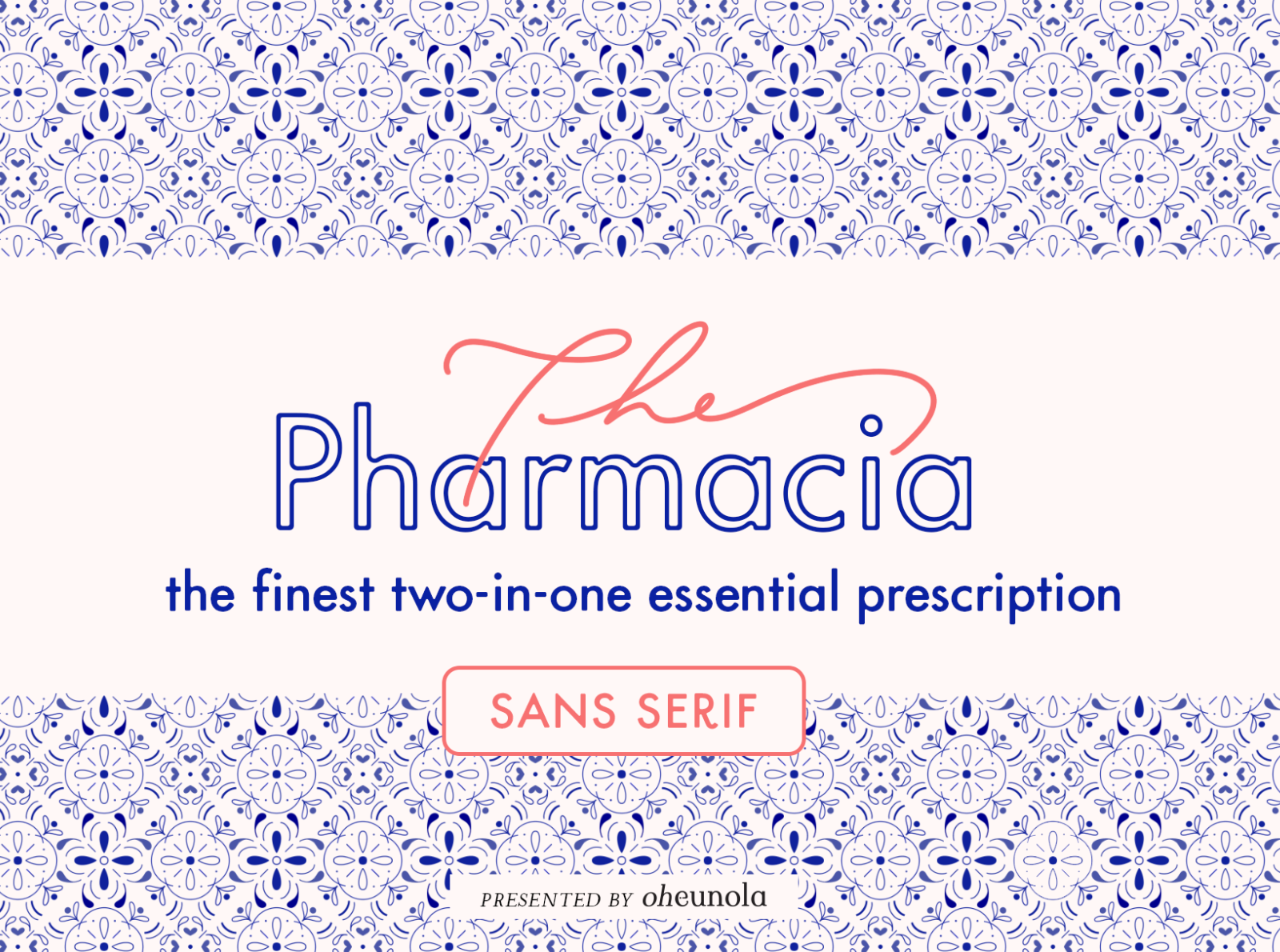 Pharmacia - dual sans serif font by Oheunola on Dribbble