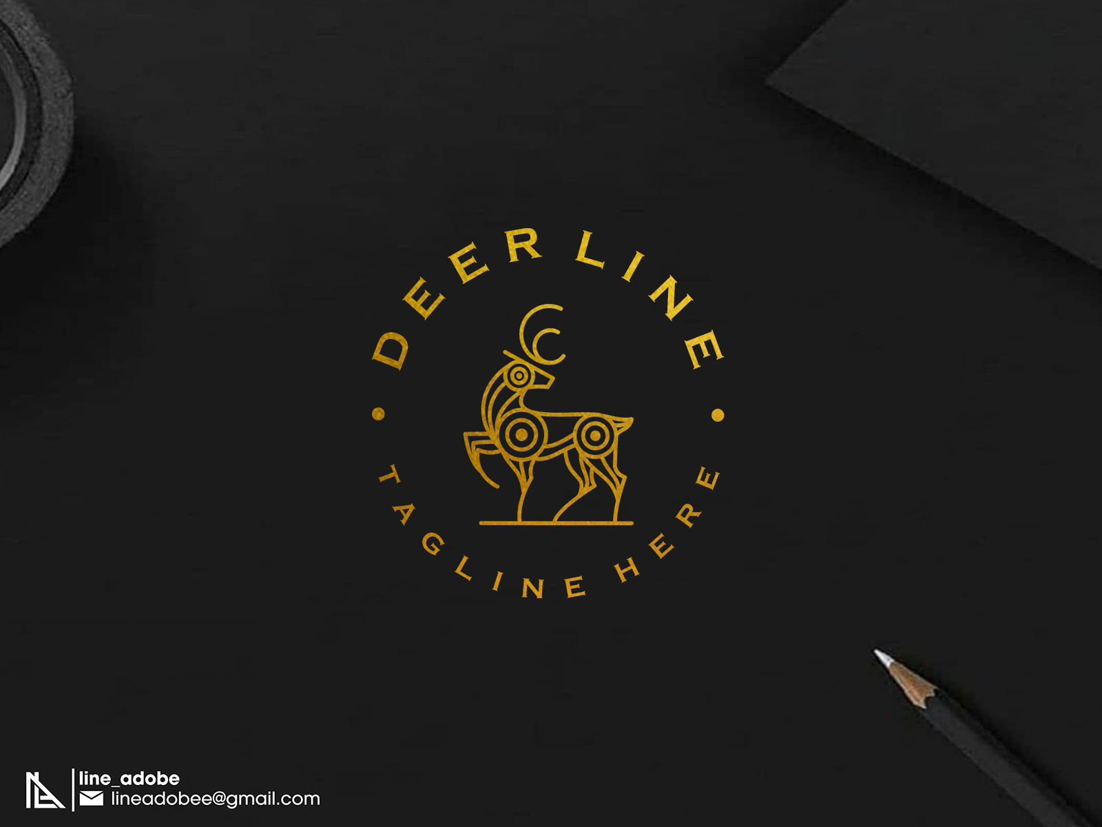 deer line logo by line_adobe on Dribbble