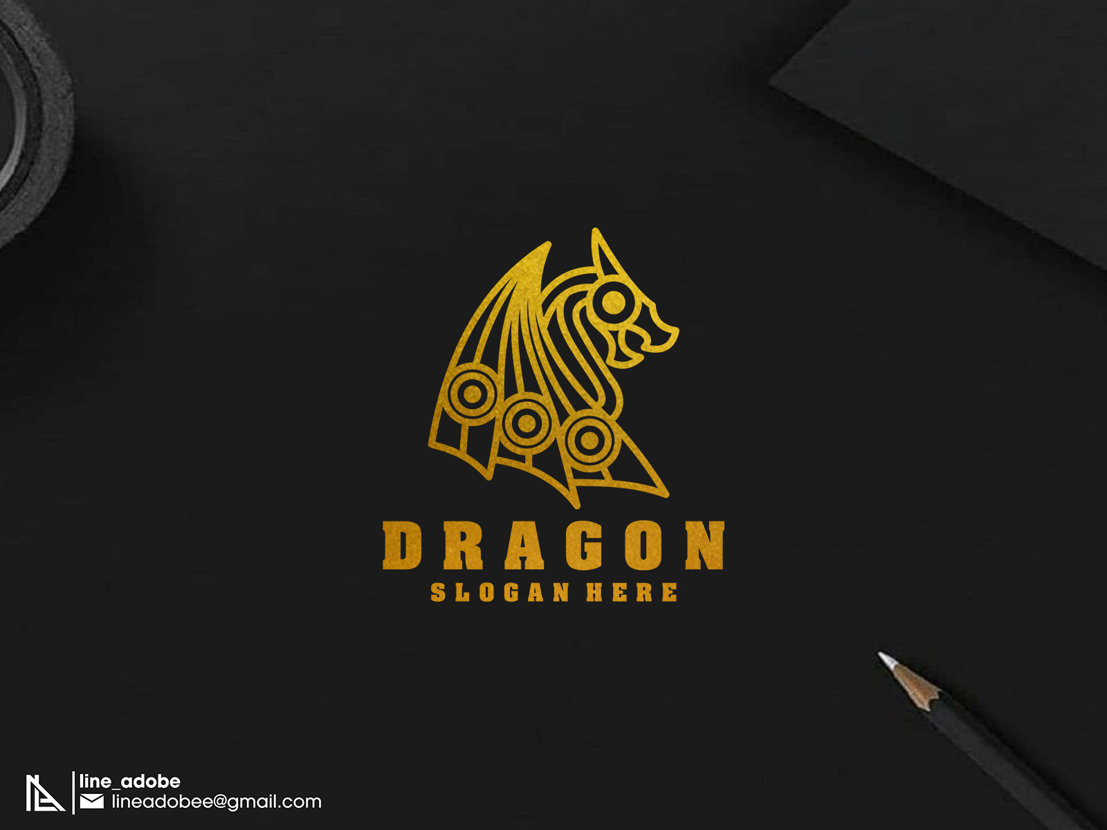 dragon line logo by line_adobe on Dribbble