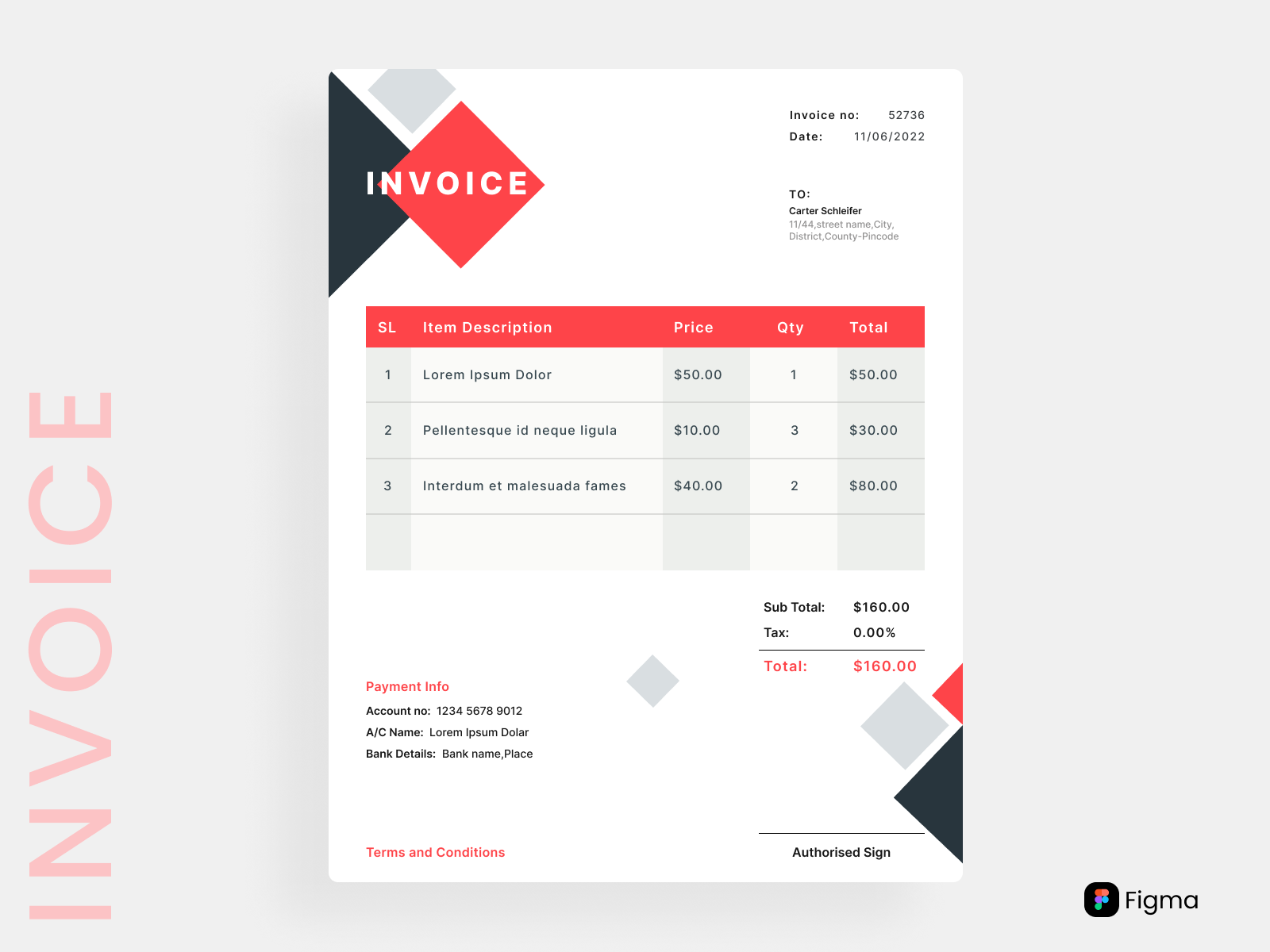 Invoice by Venkata Haritha on Dribbble