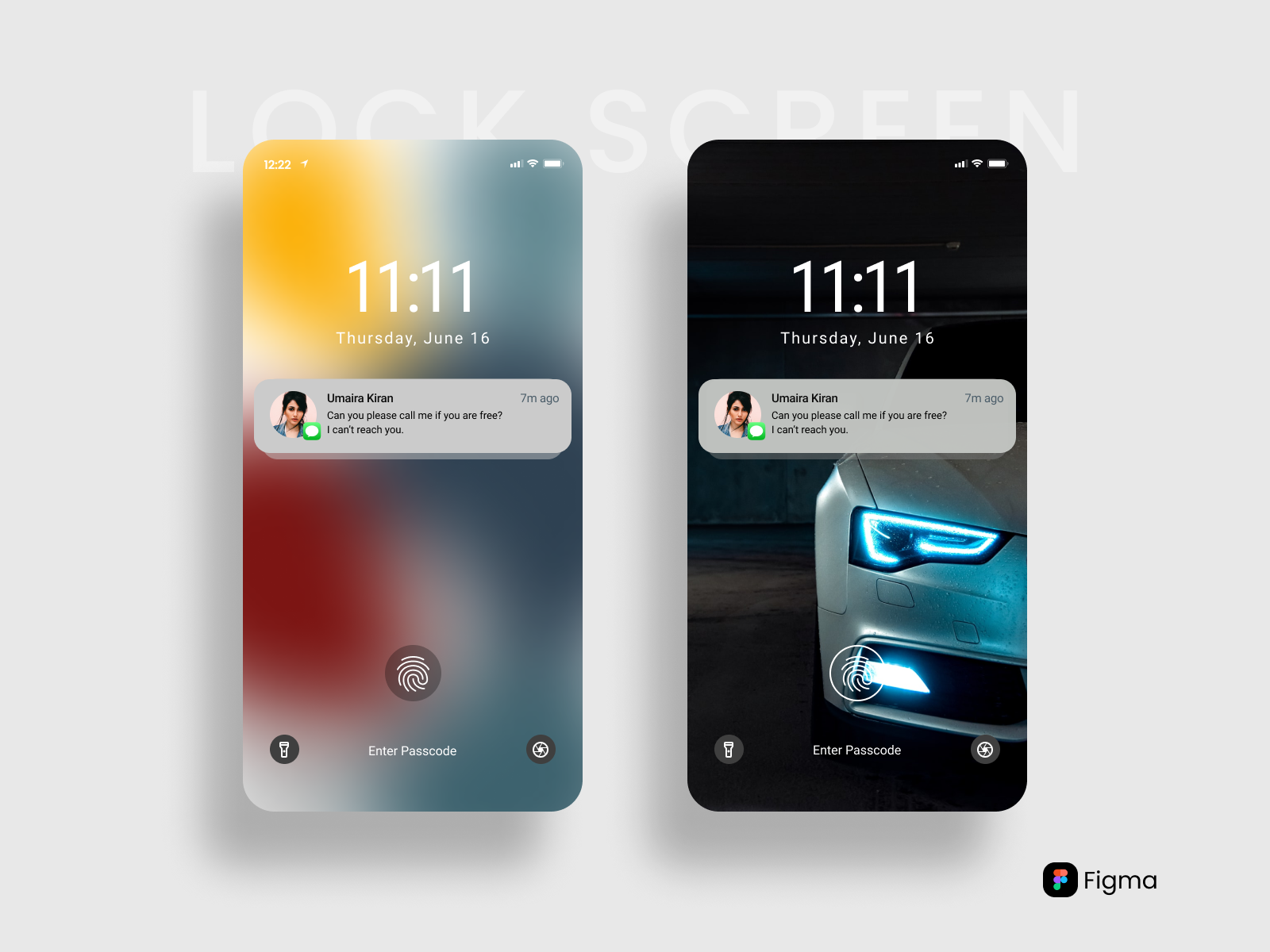 Lock Screen by Venkata Haritha on Dribbble