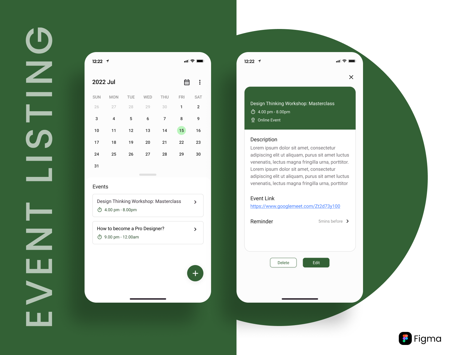 Event Listing by Venkata Haritha on Dribbble