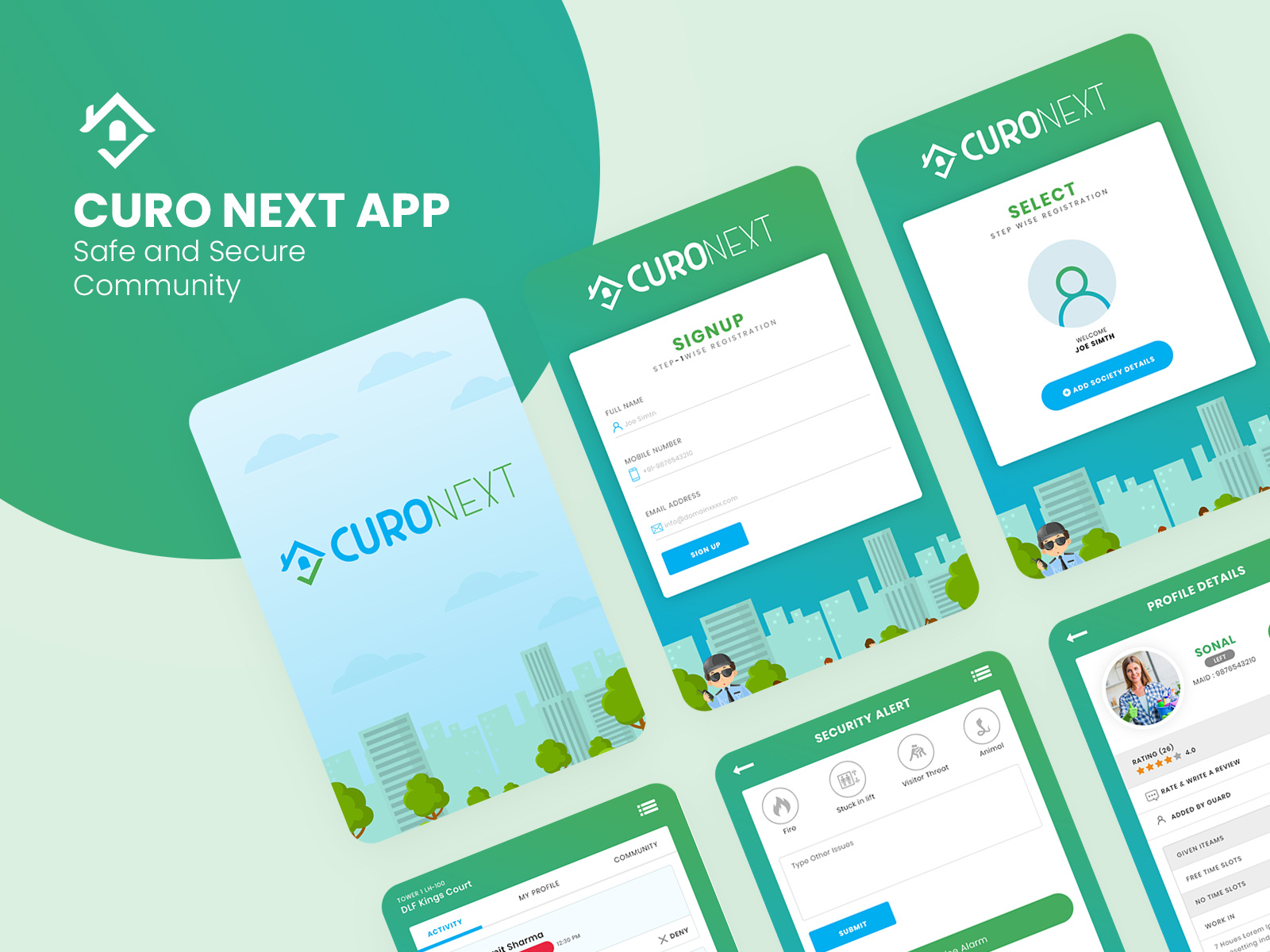 Building Security App by Sudhir Creative on Dribbble