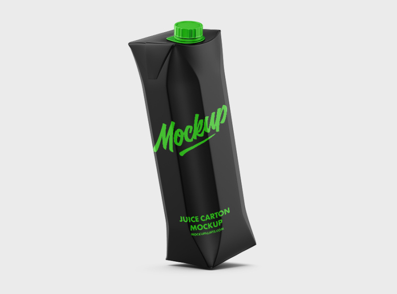 Free Juice Carton Packaging Mockup by Mockup Hunts on Dribbble