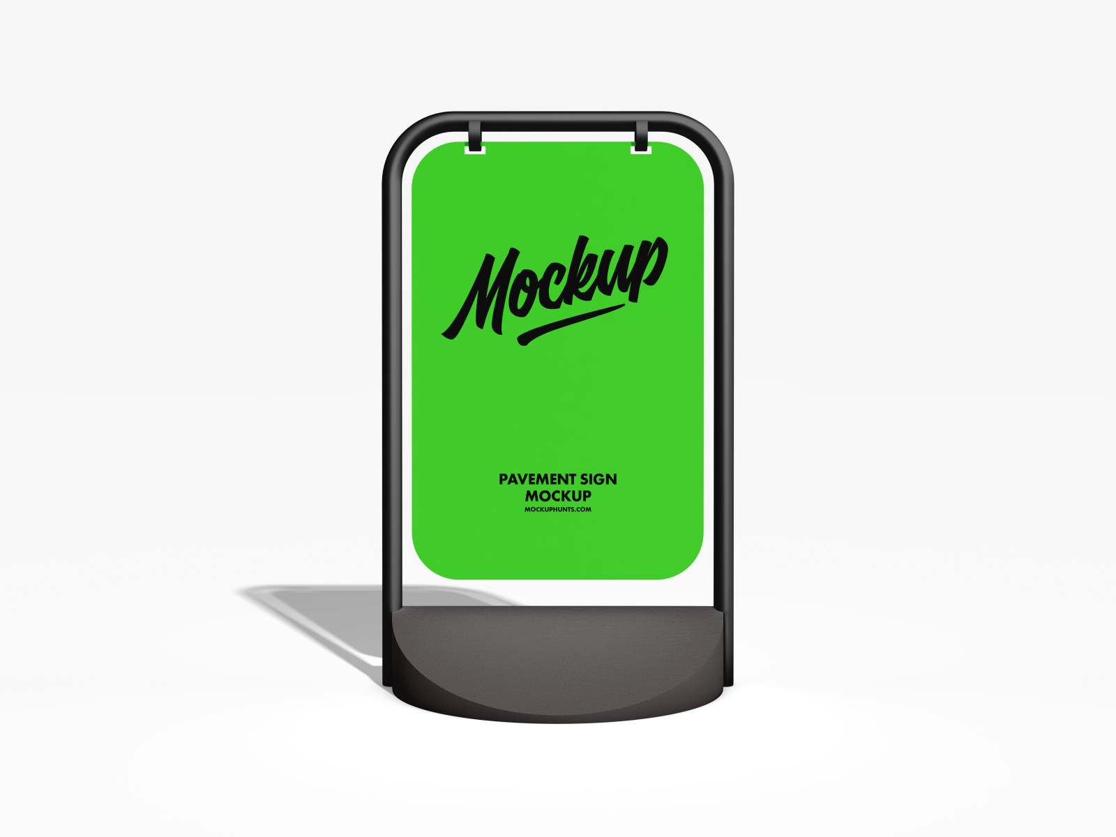Free Pavement Sign Mockup by Mockup Hunts on Dribbble