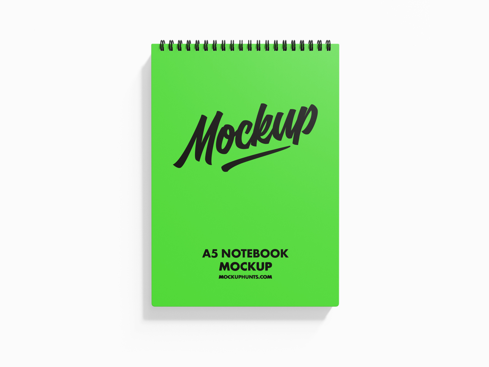 Free A5 Cover Notebook Mockup by Mockup Hunts on Dribbble