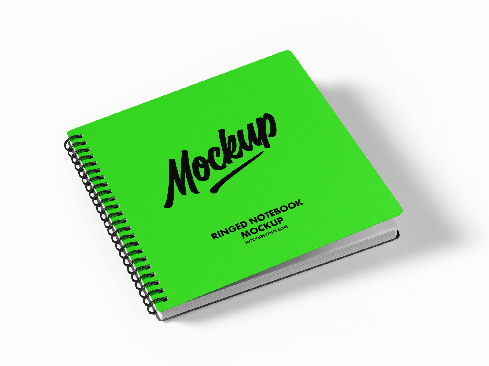 Free Rounded Corners Spiral Notebook Mockup by Mockup Hunts on Dribbble