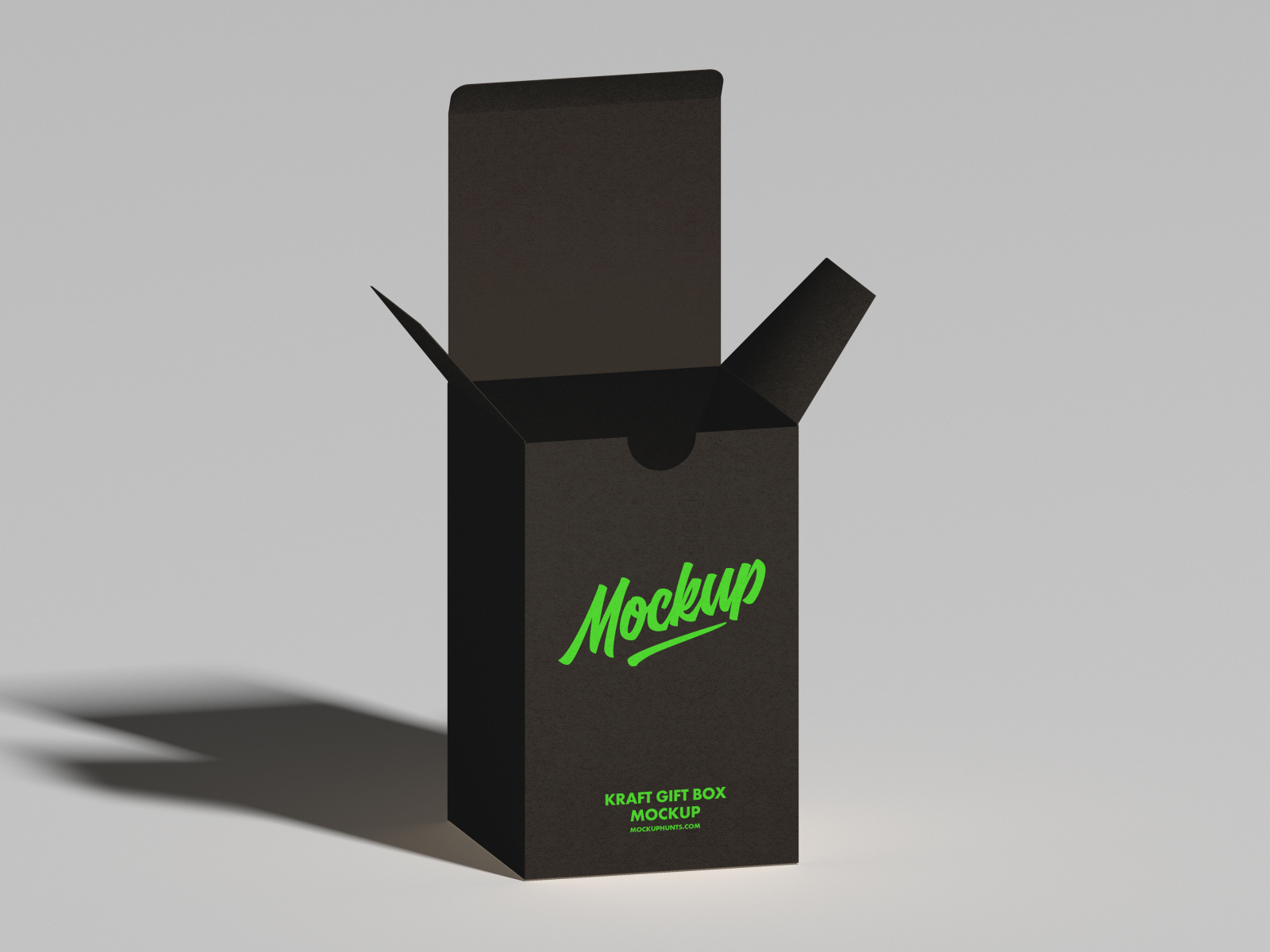 Free Kraft Tuck Top Gift Box Mockup by Mockup Hunts on Dribbble