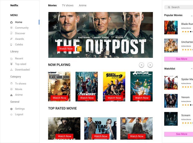 Netflix Landing page by Kushal Ghising on Dribbble