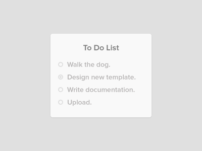 To Do List [Code] by Elliot Jackson on Dribbble