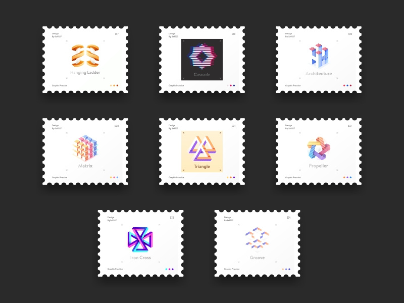SA9527- Graphic practice Collection 3 by SA九五二七 on Dribbble