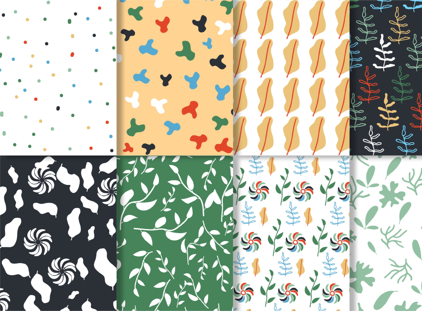 Abstract Flower Digital Paper Pattern by S. M. Sabir Hasan on Dribbble