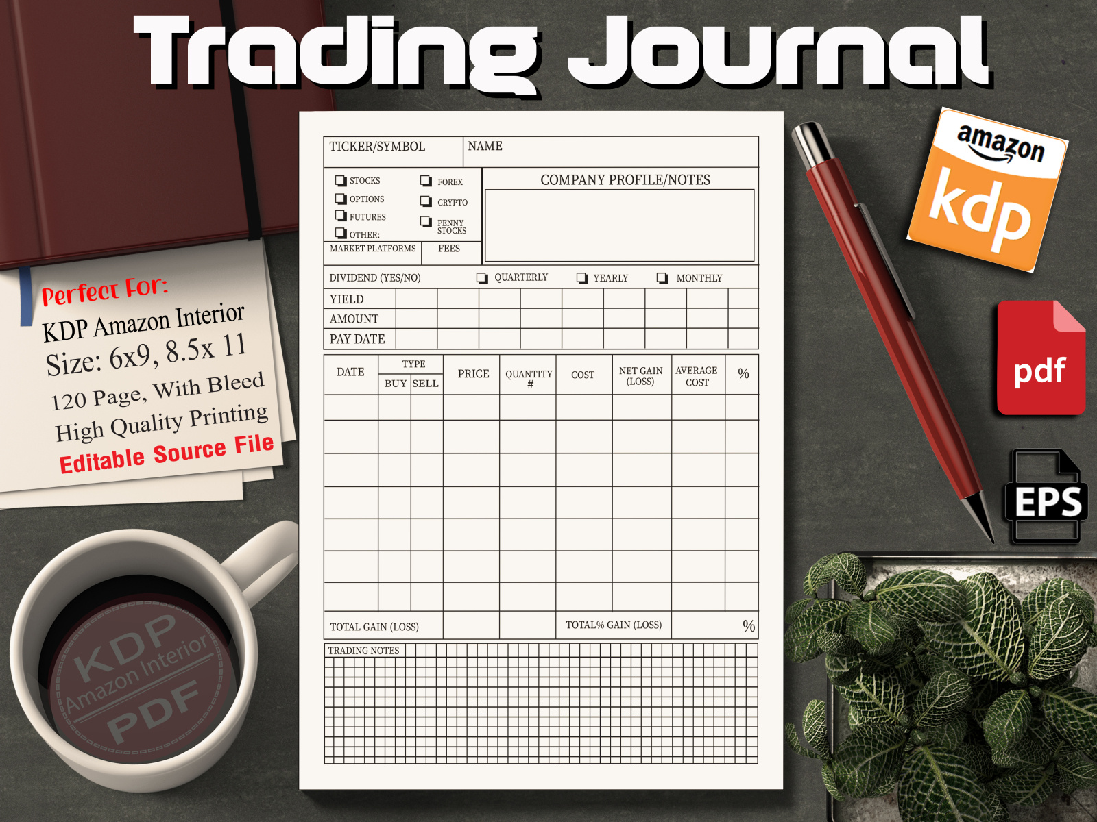 Trading Journal by Right Design Agency on Dribbble