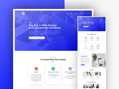 Digital Agency Landing Page by Sayeed Ahmad on Dribbble