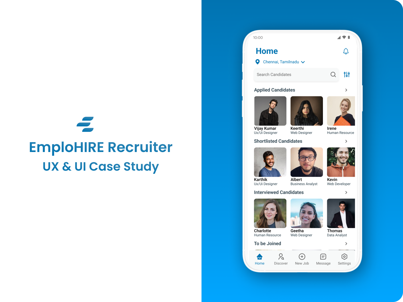 EmploHIRE Recruiter - Case Study by Mohammed Suhail on Dribbble