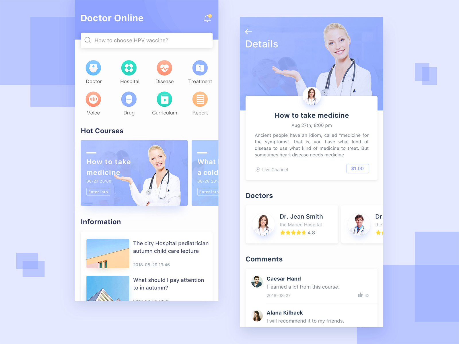 Doctor Online by JasonGYF for BestDream on Dribbble