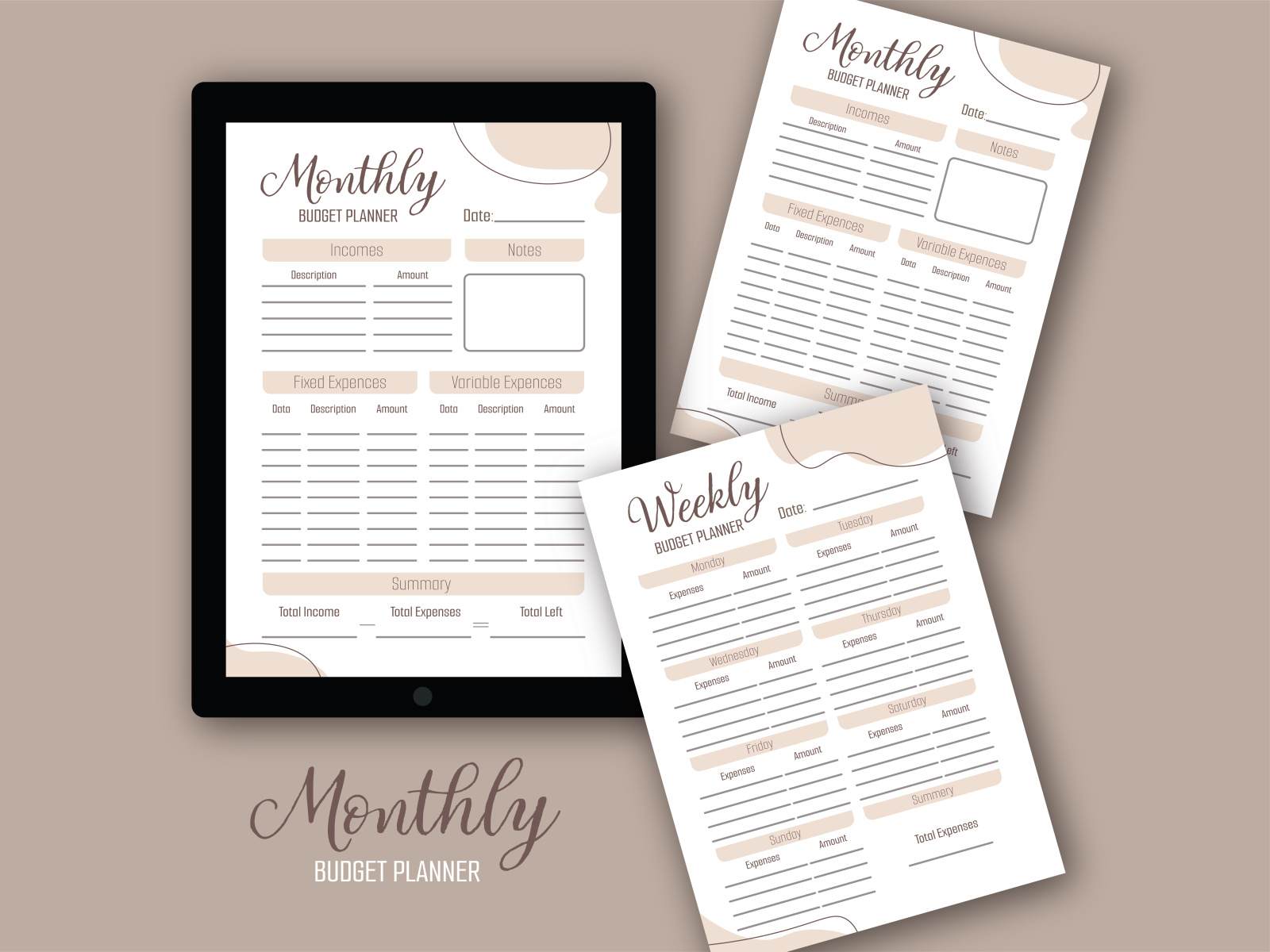 Financial planner by Maria Morudo on Dribbble