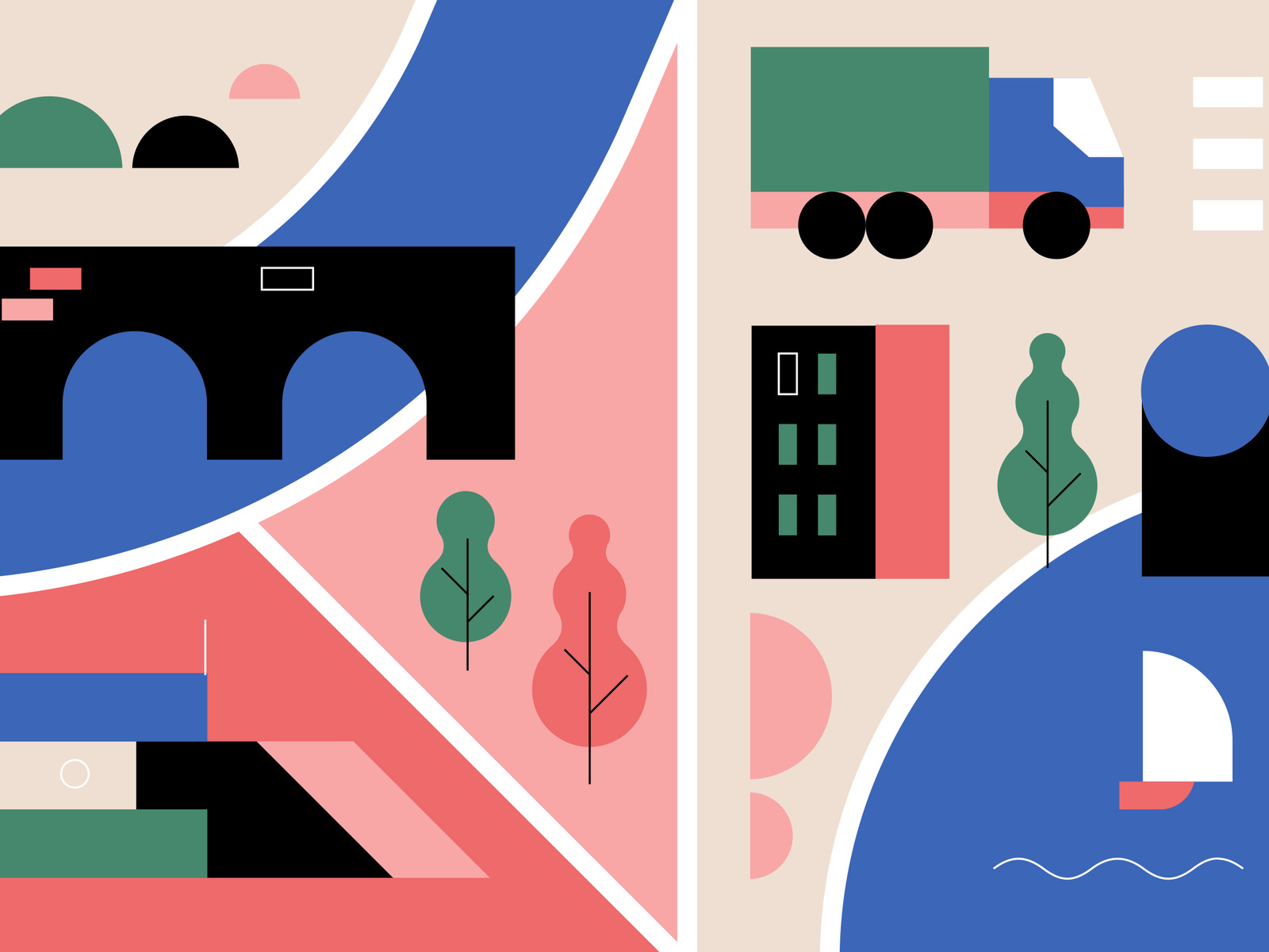 City Map Fragment IV by koivo on Dribbble