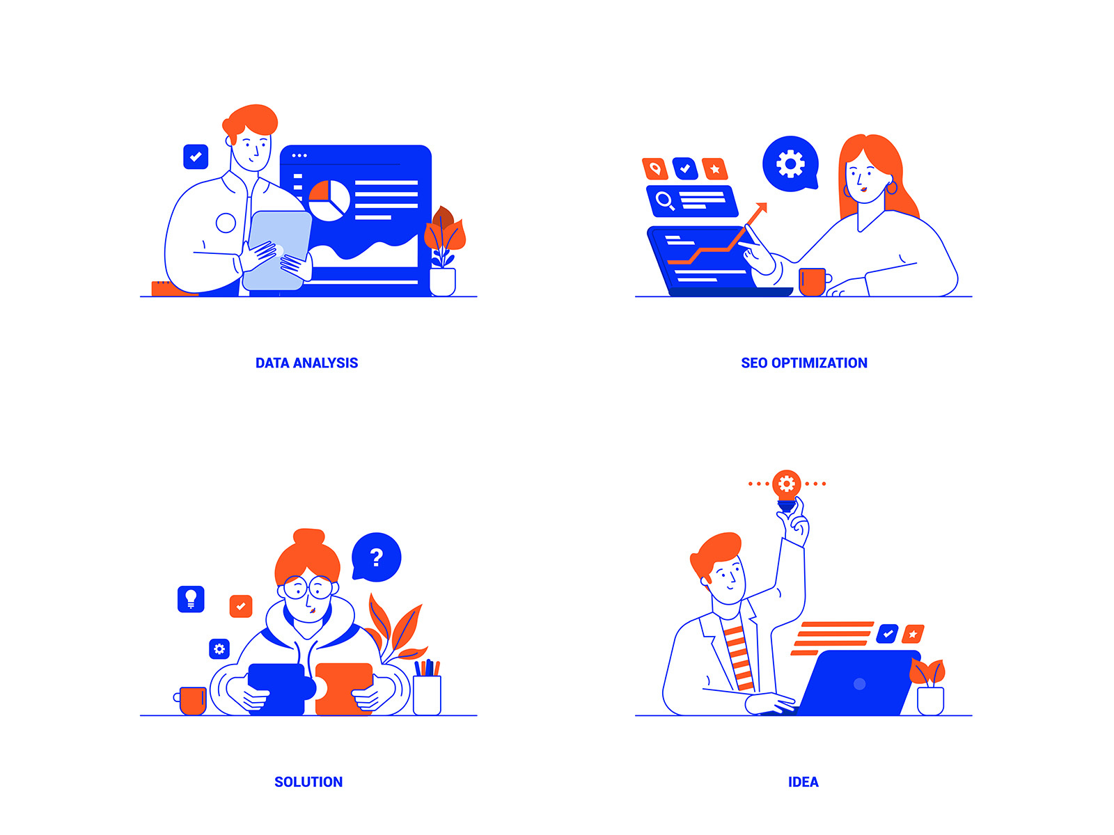 Flat Modern design Illustration by Darko Vujic on Dribbble