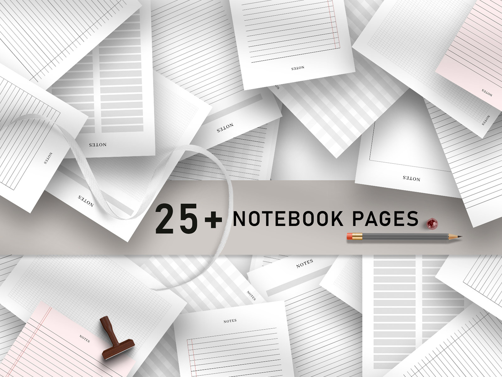 Digital Notebook Paper Pages by Kiron Nondi on Dribbble
