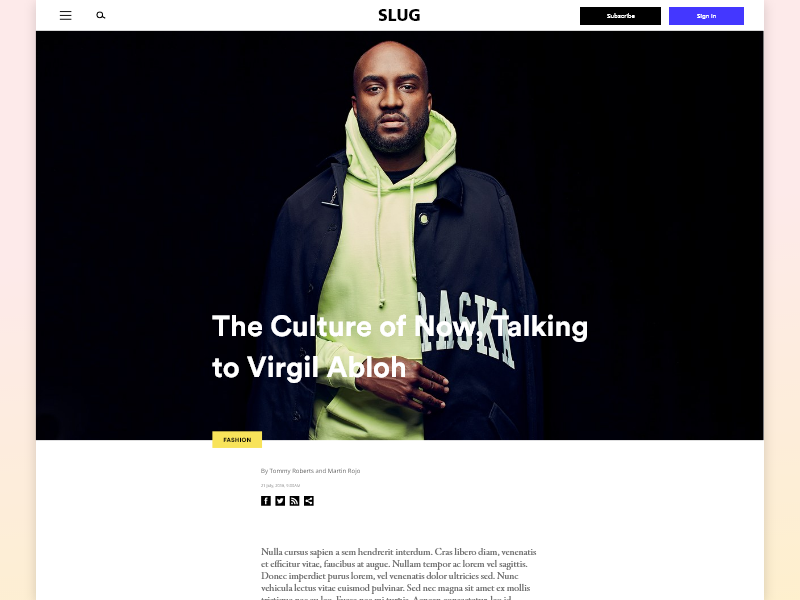 Slug Magazine by Tommy Roberts on Dribbble