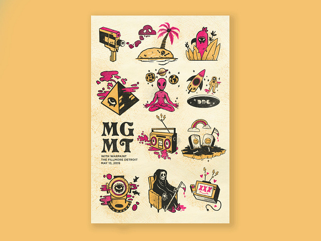 MGMT Poster by Caitlin Muncy on Dribbble