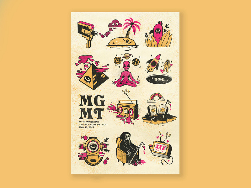 MGMT Poster by Caitlin Muncy on Dribbble