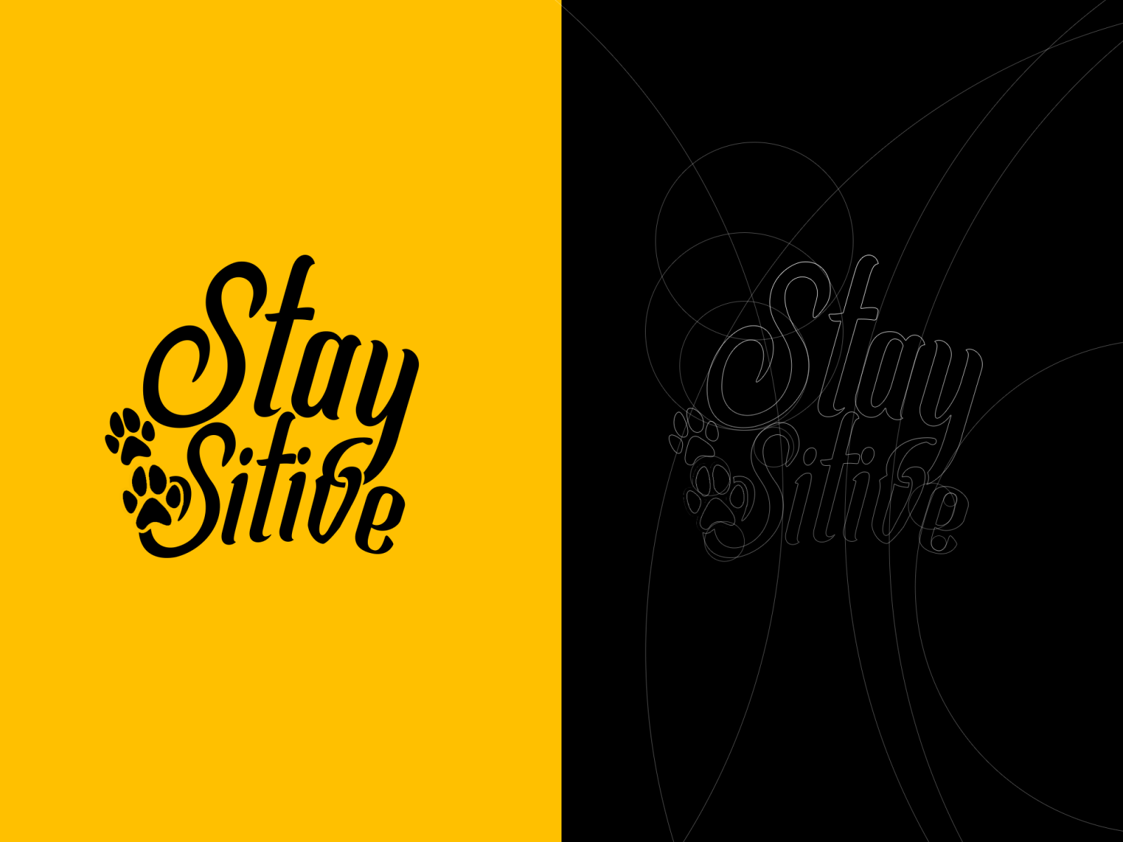 Stay Pawsitive Logo by Kurt Gorecki on Dribbble