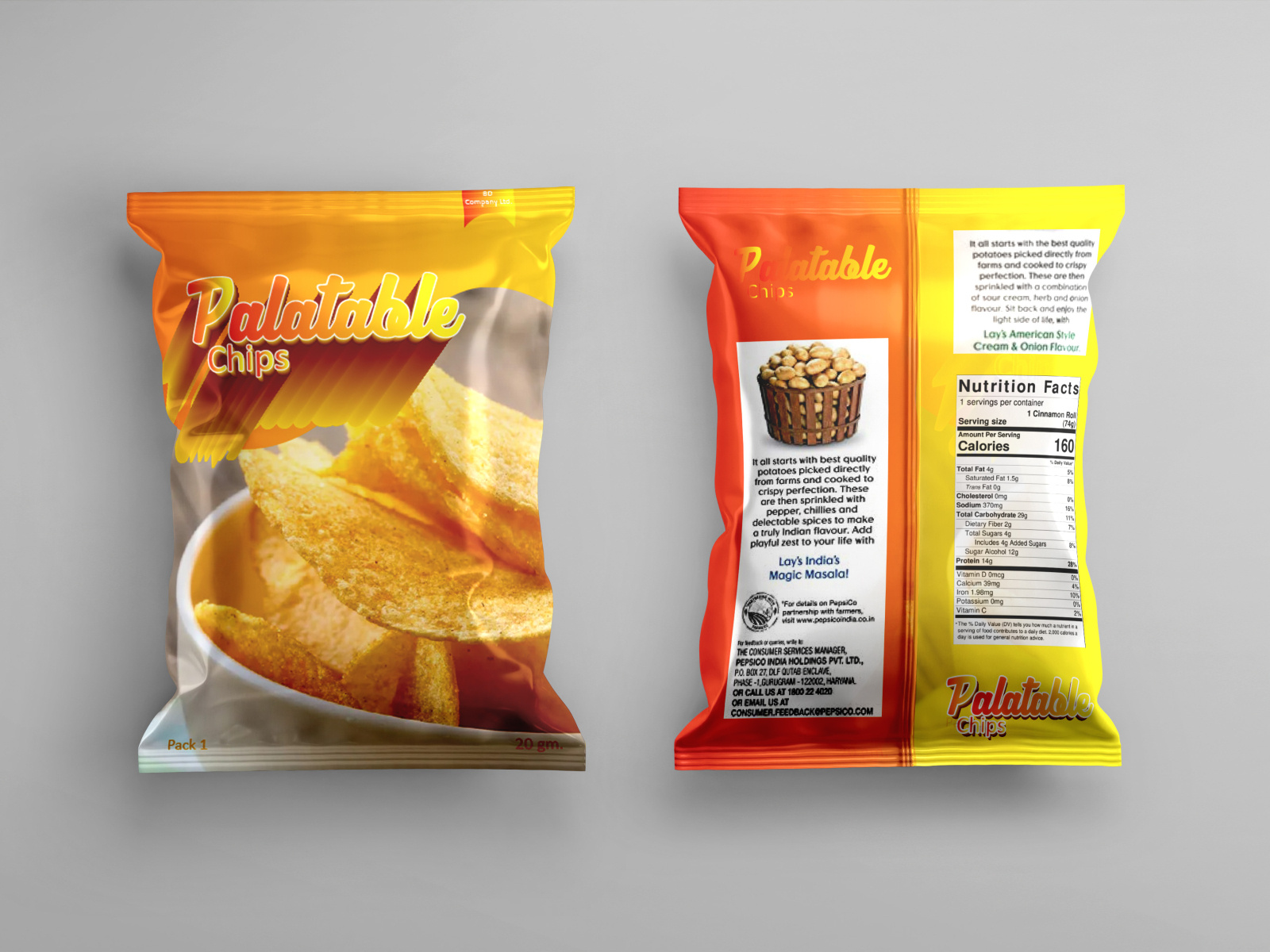 Chips Packet Design by Turan Chowdhury on Dribbble