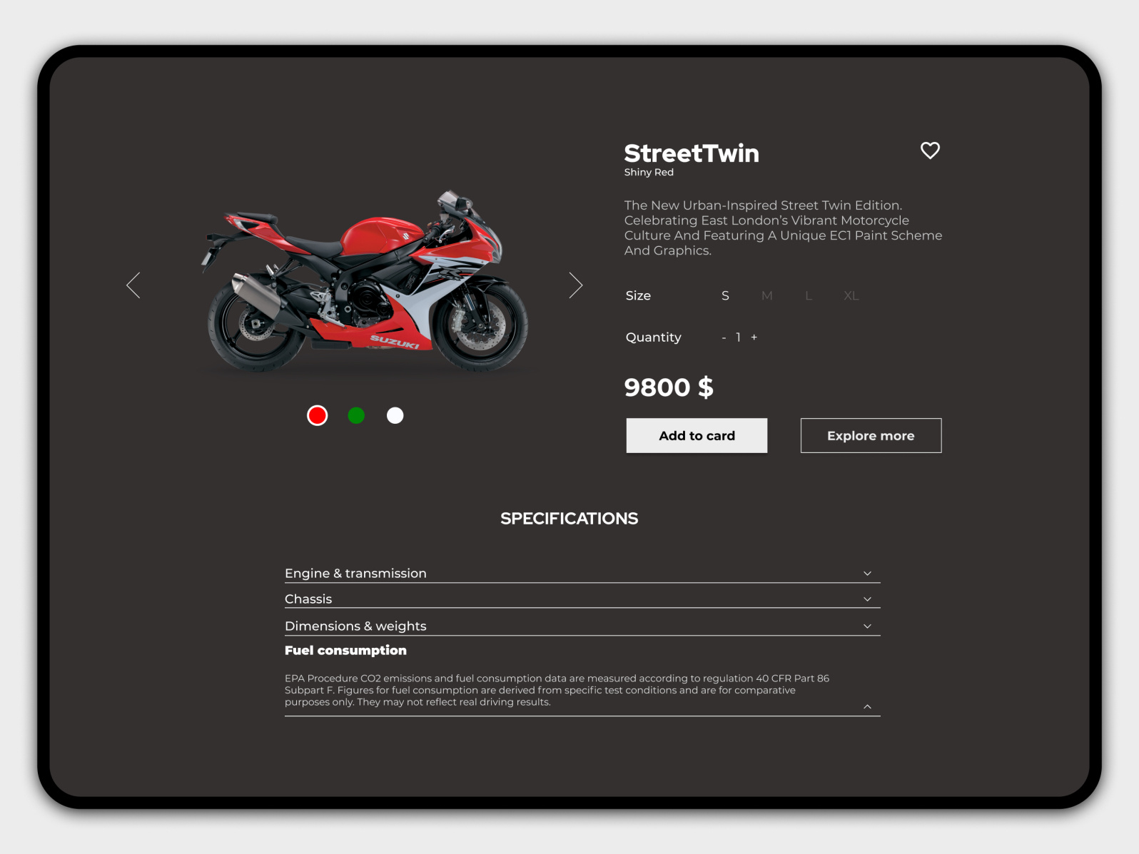 Dark mode shopping cart by Rosie Mkrtchyan on Dribbble