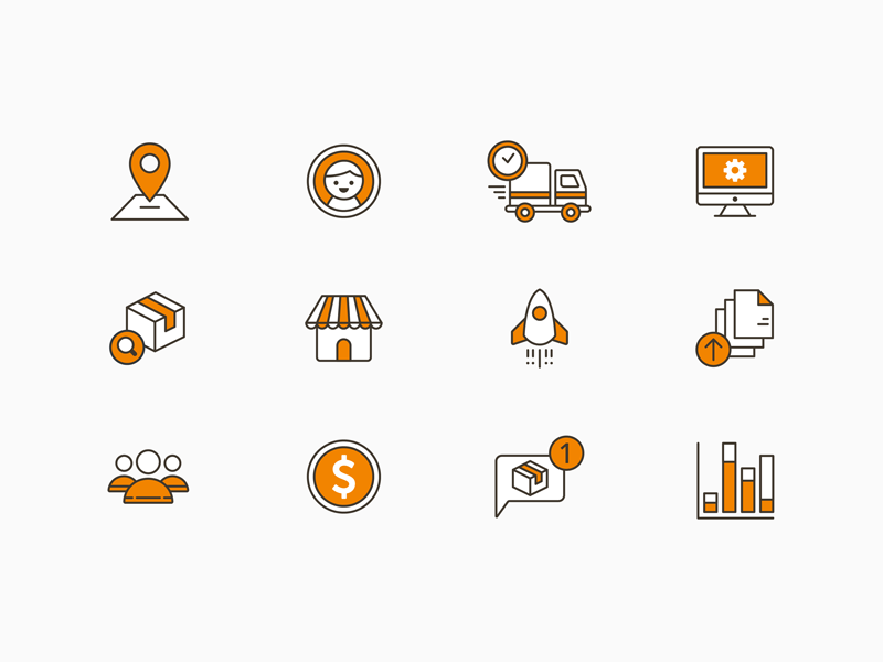 AfterShip Icons by Michelle Yuen for AfterShip on Dribbble