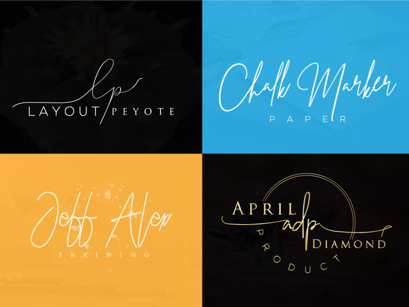 Unique Handrawn Signature Logo Services by Graphic.universe on Dribbble