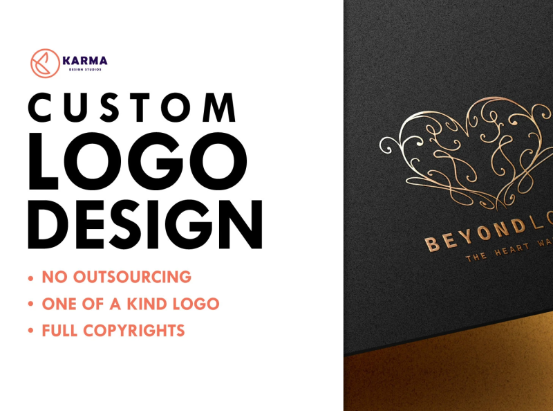 a unique custom made logo services by Graphic.universe on Dribbble