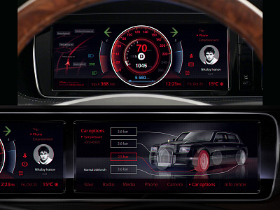 Digital cluster concept by Alexey Starodumov on Dribbble