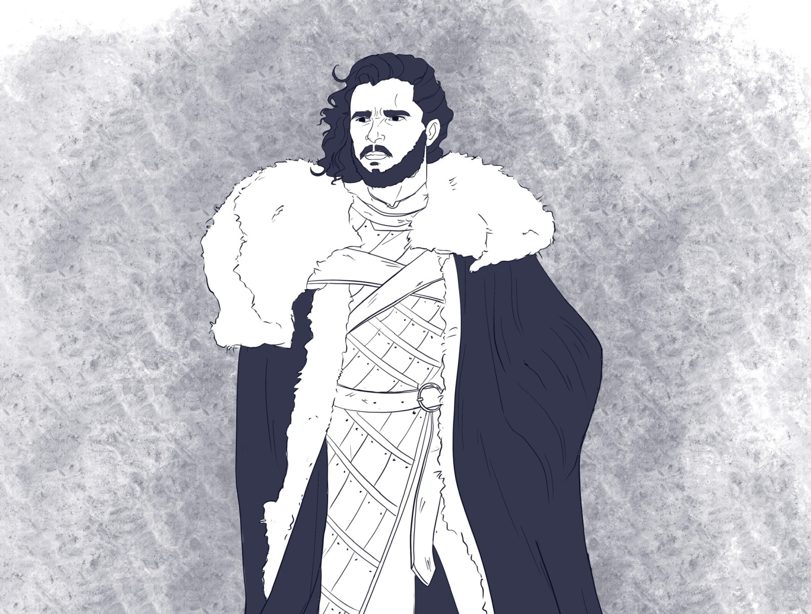 Card Game Character Illustration: Jon Snow— Game of Thrones by Peach on ...