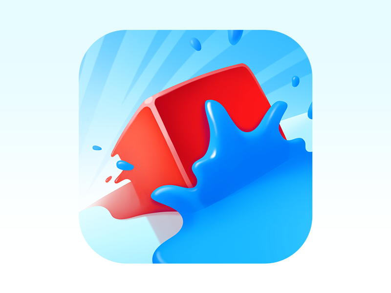 Splashy Cubes App Icon by NestStrix Art for NestStrix Studio on Dribbble