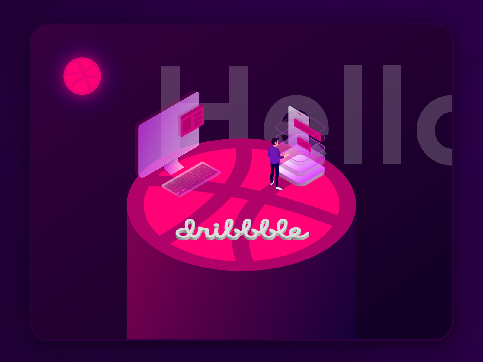 Hello Dribbble! by Tim Bolderman on Dribbble
