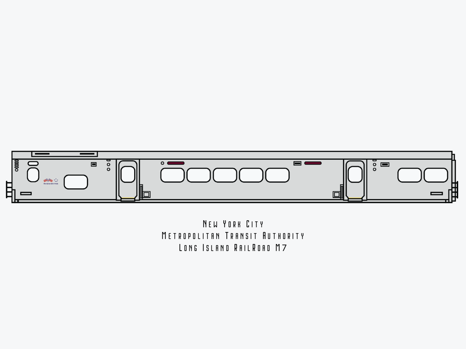 M7 Train Car Plate Diagram