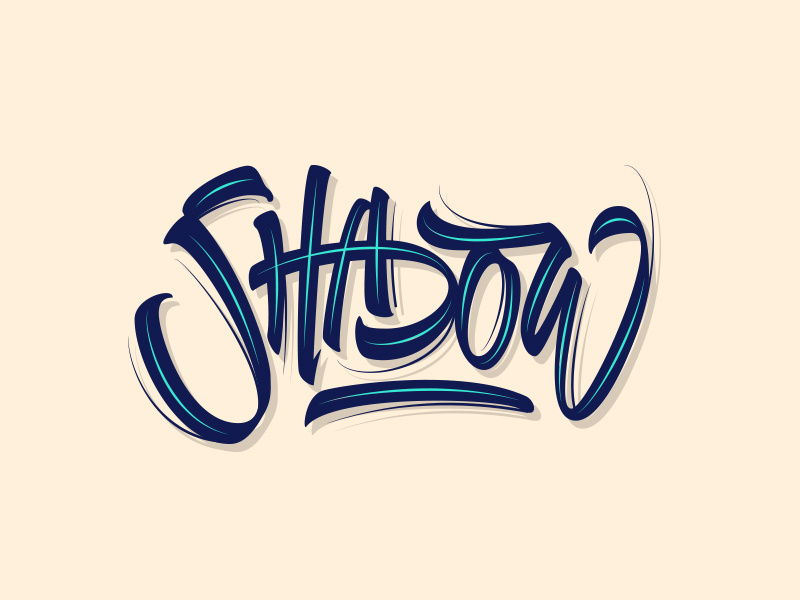 Shadow -lettering by Mika Melvas on Dribbble