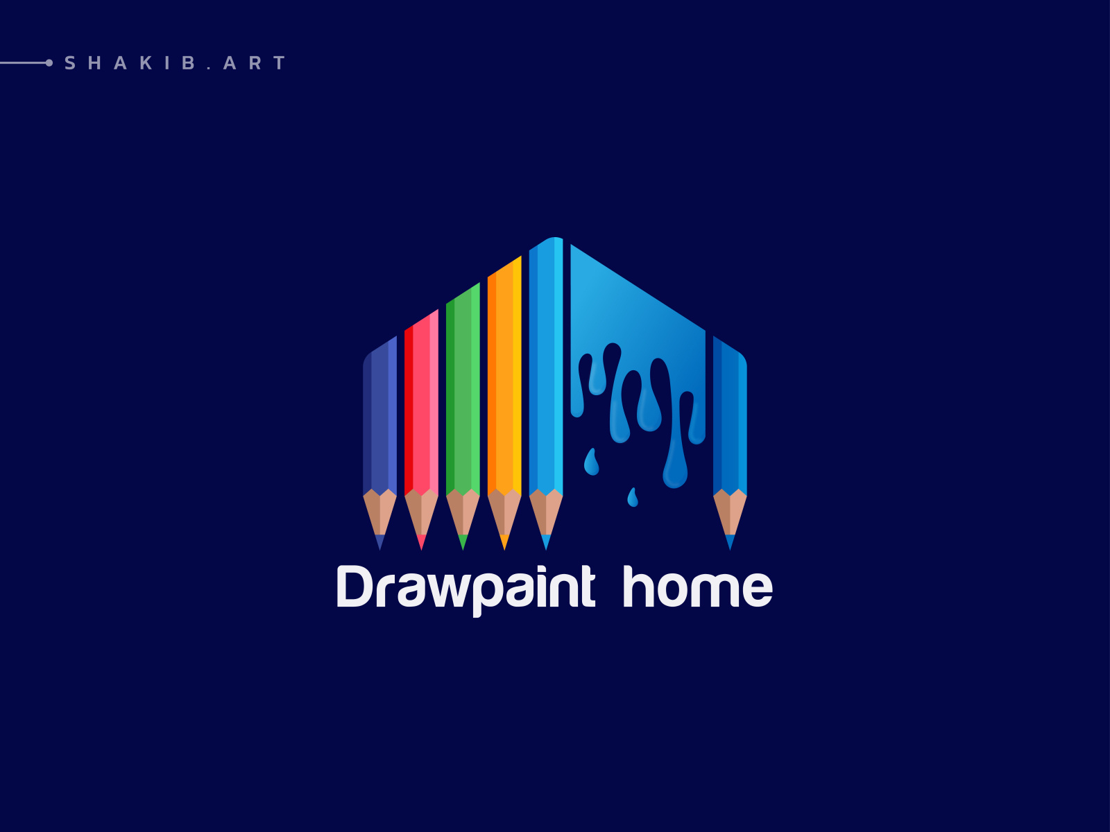 Drawpaint Home logo by Shakib Rahman on Dribbble